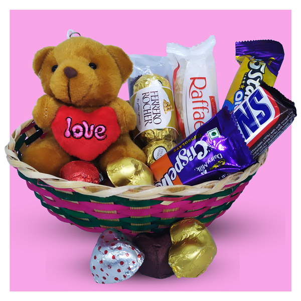 Chocolates & Teddy Hamper Online | Gifts to Nepal | Giftmandu