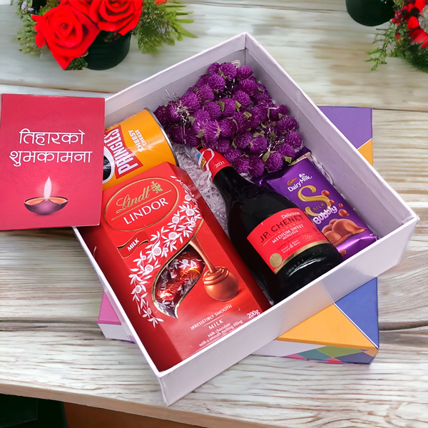 JP Sweet Red Wine 250ml, Sweets, Makhamali Mala and Greeting Card ...