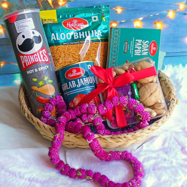 Light Snacks, and Sweets Gift For Bhaitika | Gifts to Nepal | Giftmandu