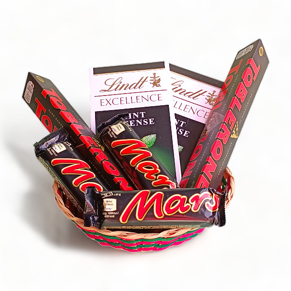 Mars, Toblerone, Lindt Chocolates As Gift Hamper | Gifts to Nepal ...