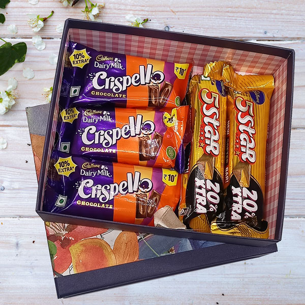 Dairy Milk Crispello & Cadbury 5 Star Box Online | Gifts to Nepal ...
