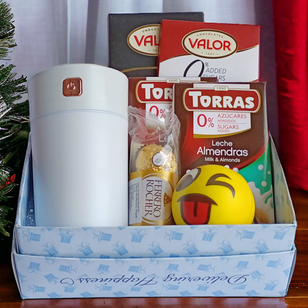 Assorted Chocolates With Air Humidifier & Emoji Ball | Gifts to Nepal ...