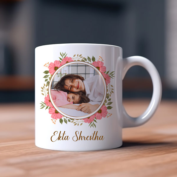 Personalized Ceramic Mug With Recipient's Name & Image | Gifts to Nepal ...