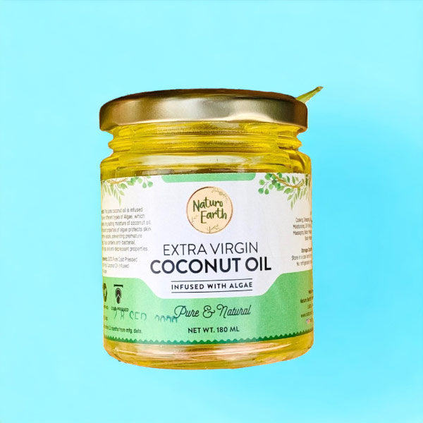 Naturo Earth - Virgin Coconut Oil Algae 180 ml | Gifts to Nepal | Giftmandu