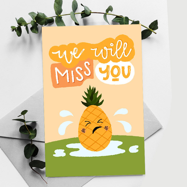 Sad Farewell Gift Card Print Online | Gifts to Nepal | Giftmandu
