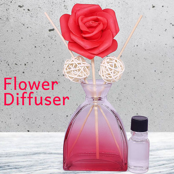 Rose Flower Diffuser For Home Fragrance With Essential Oil 10ml Online ...