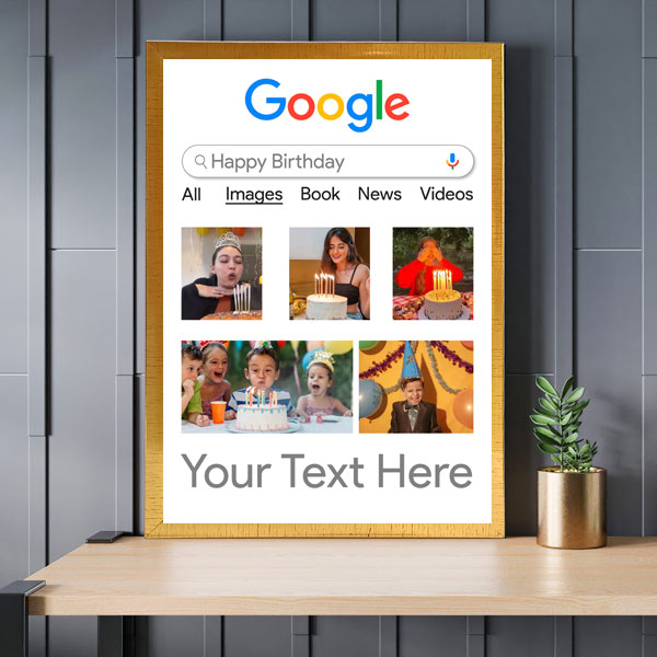 Customizable A4 Size Photo Frame with Google Theme | Gifts to Nepal ...