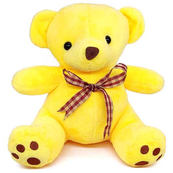 20 cm Cute Yellow Color Teddy Bear Online | Gifts to Nepal | Giftmandu