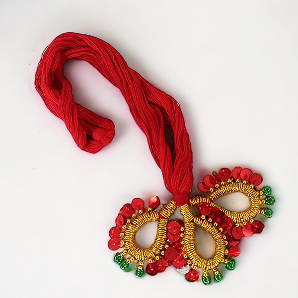 Mini Red Chulthi Dhago with Beautiful Furka | Gifts to Nepal | Giftmandu