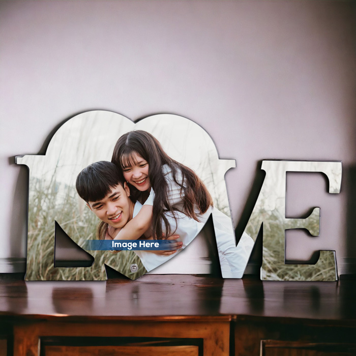Love in Frame Personalized Heart-Shaped Photo Frame | Gifts to Nepal ...