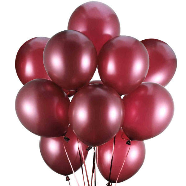 Metallic Balloon Burgundy Party Items Online Nepal | Gifts to Nepal ...