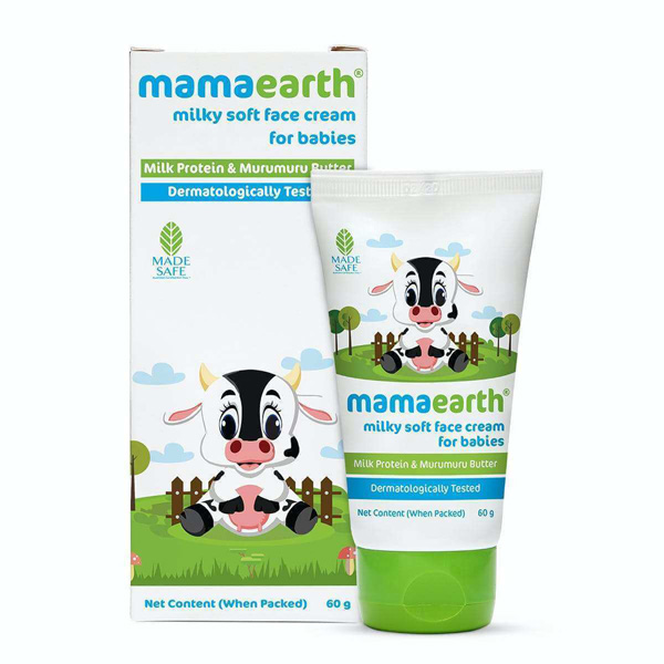 Mamaearth Milky Soft Face Cream With Murumuru Butter For Babies 60ml ...