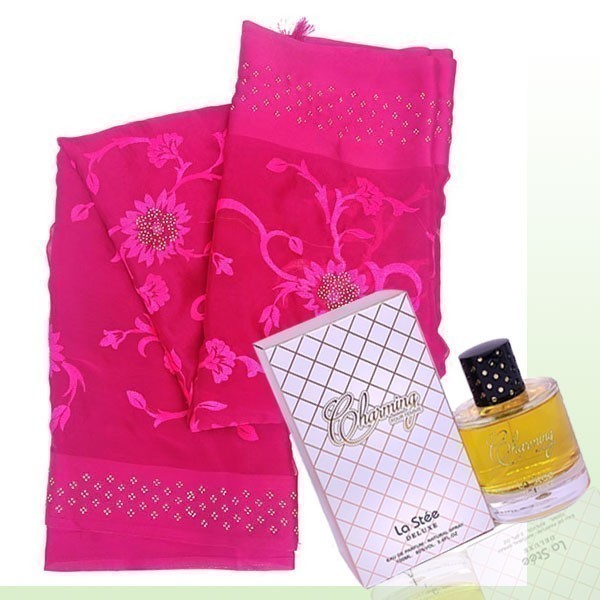 Perfume & Sari Combo For Mom Online | Gifts to Nepal | Giftmandu