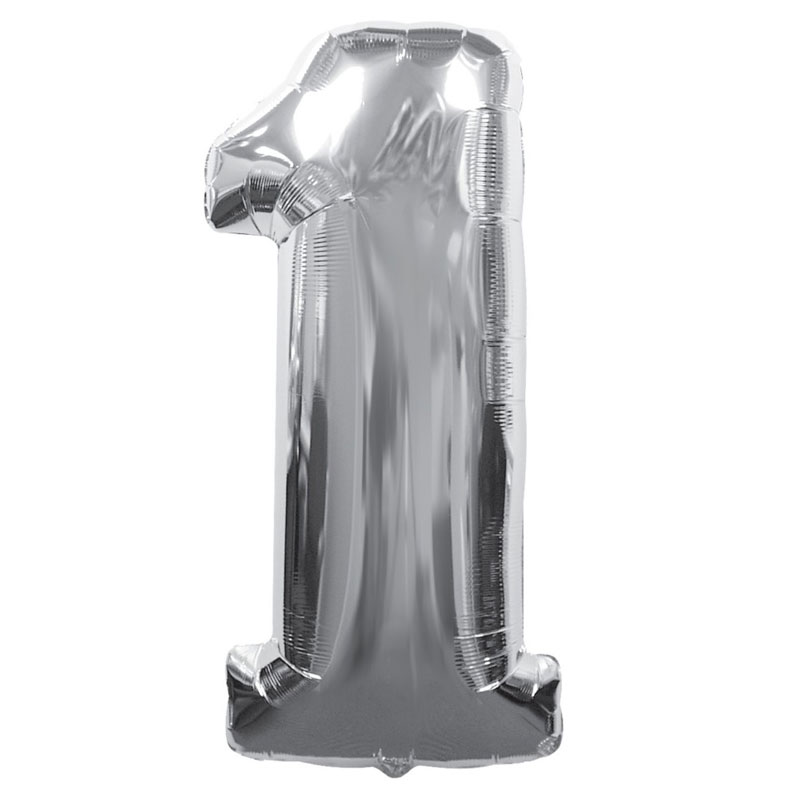 Number 1 Silver Balloon Online | Gifts to Nepal | Giftmandu