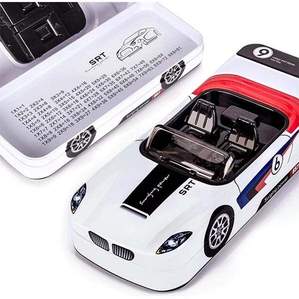 White Car Shape Metal Geometry Box | Gifts to Nepal | Giftmandu