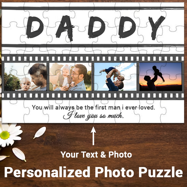 Personalized Dad Photo Puzzle Print with Your Photo | Gifts to Nepal ...