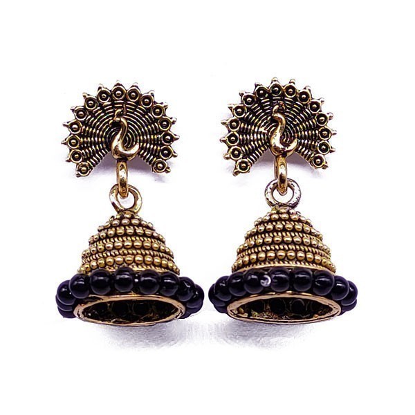 Black Peacock Pinjada Earring Online | Gifts to Nepal | Giftmandu