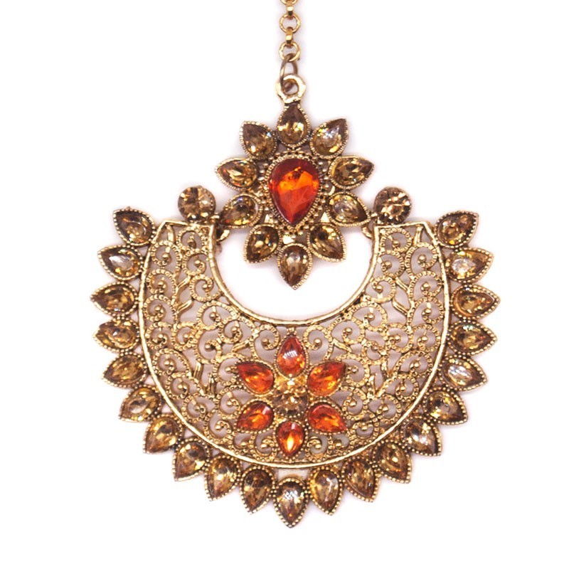 Traditional Orange Stone Sirbandi Online | Gifts to Nepal | Giftmandu