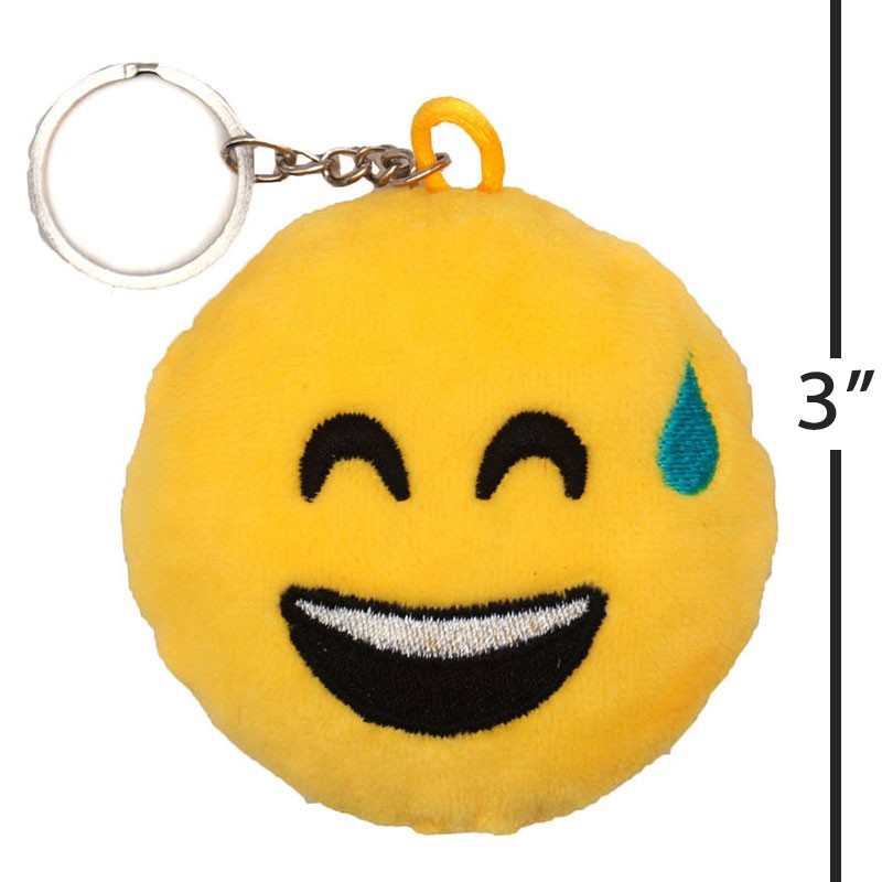 Smiling Face With Sweat Emoji Key-ring 3" | Gifts to Nepal | Giftmandu