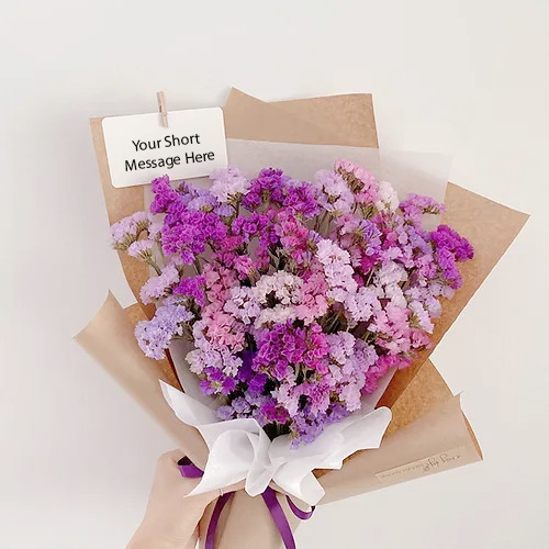 Forever in Bloom: A Bouquet of Statice Flowers | Gifts to Nepal | Giftmandu