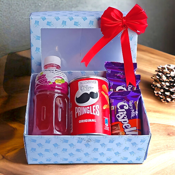 Pringles, Crispello Chocolates & Grape Juice | Gifts to Nepal | Giftmandu