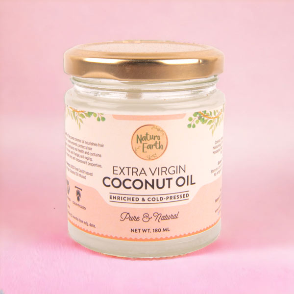 Naturo Earth - Virgin Coconut Oil White Jar 180 ml | Gifts to Nepal ...
