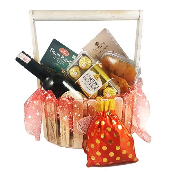Wine Chocolates Gift Bucket | Gifts to Nepal | Giftmandu