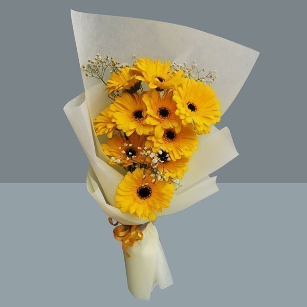 Classic Yellow Gerbera Bouquet online in Nepal | Gifts to Nepal | Giftmandu
